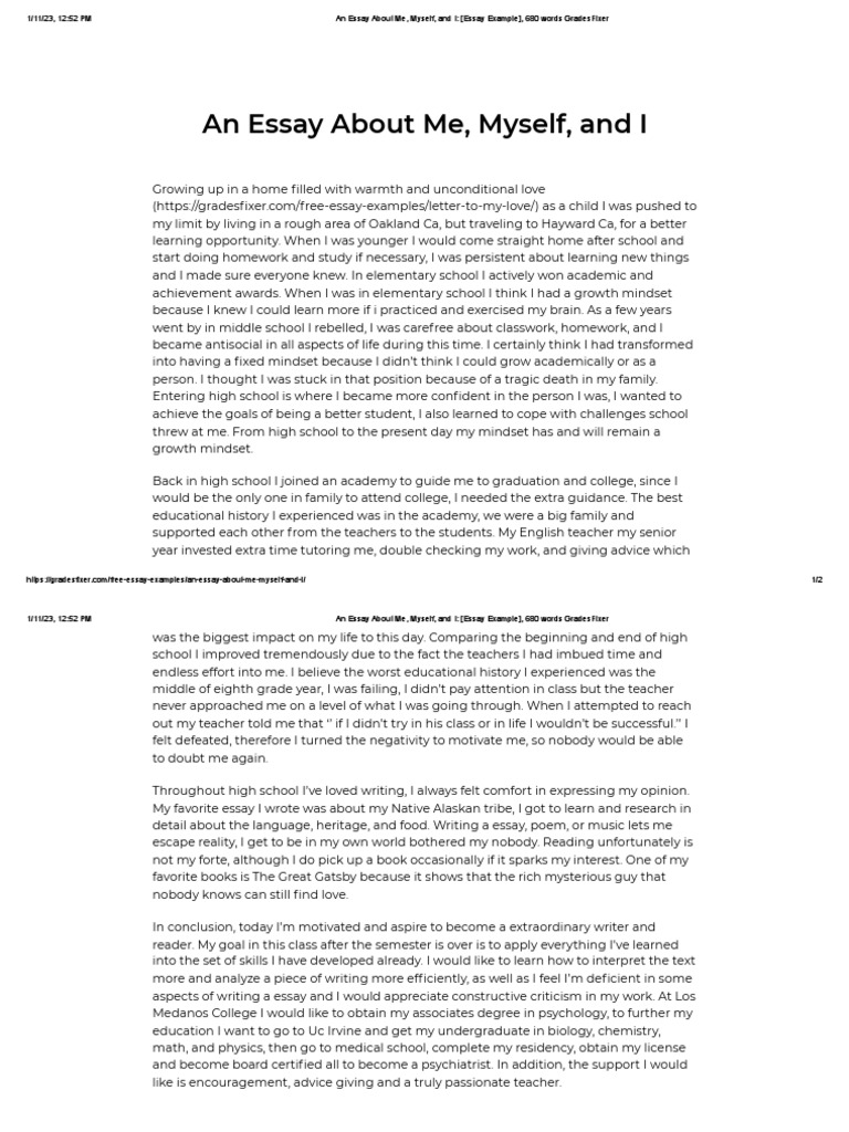 A Reflection on My Educational Journey and Future Goals | PDF | Mindset | Teachers