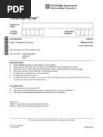 IGCSE Geography: Population Questions | PDF | Human Migration ...