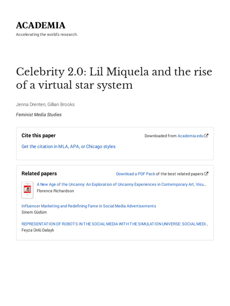 2020 FMS Celebrity 2.0 Lil Miquela and The Rise of A Virtual Star ...