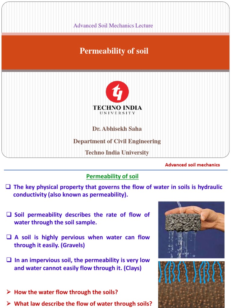 Permeability of Soil | PDF | Soil Mechanics | Permeability (Earth Sciences)