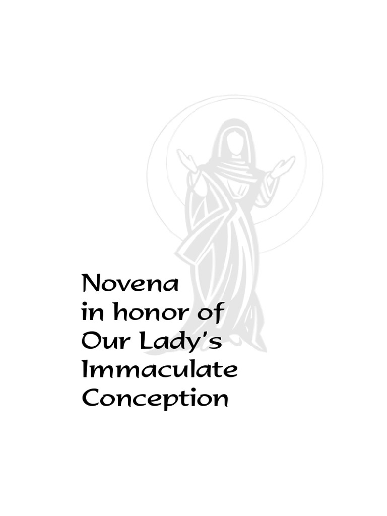 Novena Prayer of Immaculate Conception | PDF | Mary, Mother Of Jesus | Religious Belief And Doctrine