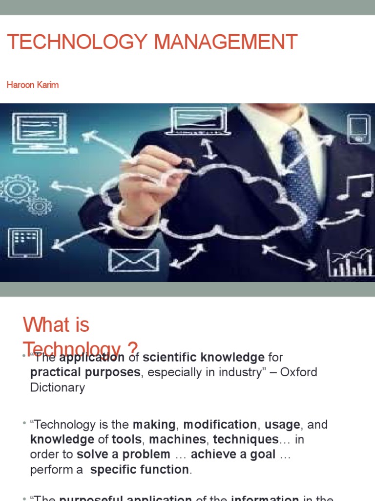 Technology Management Week # 3 | Download Free PDF | Technology ...