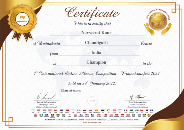 Certificate Abacus | PDF