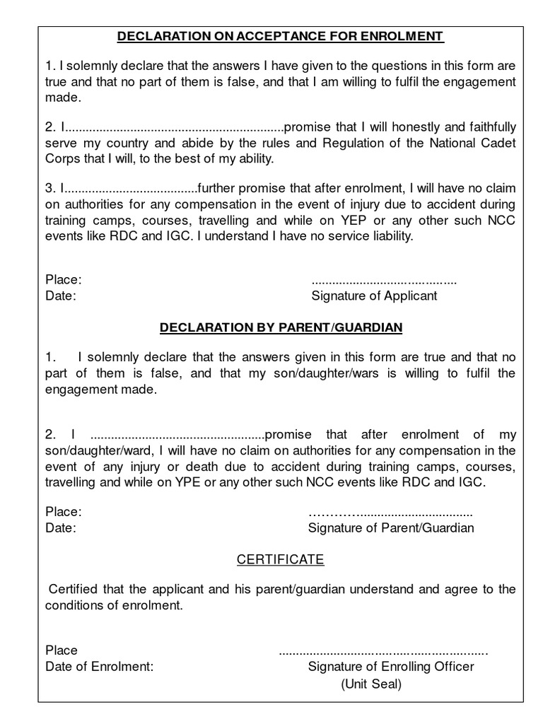 162814116795NCC OE - 01 - Forms by Cdts - Acceptance of Enrolment | PDF