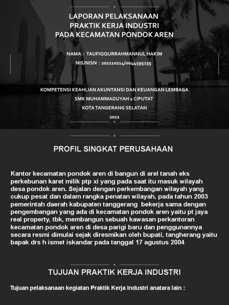 Laporan PKL Taufiq | PDF