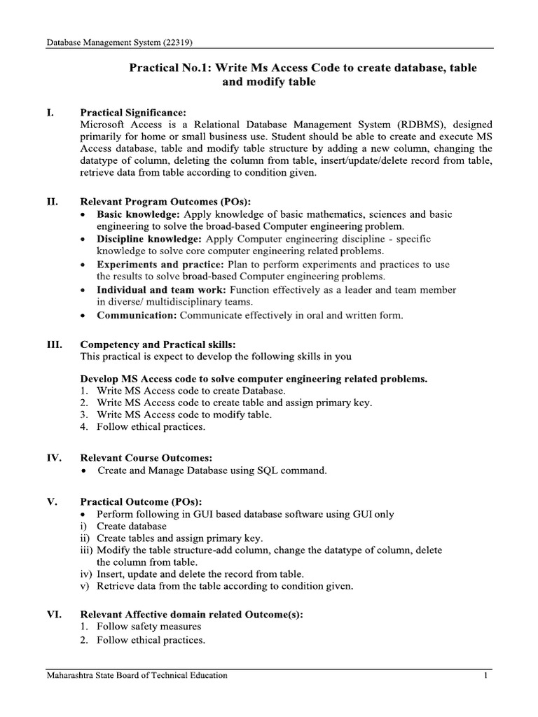 Dbms Lab Manual | PDF