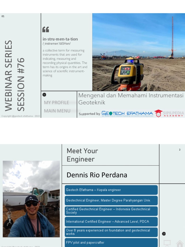 Mengenal Dan Memahami Instrumentasi Geoteknik | Download Free PDF ...