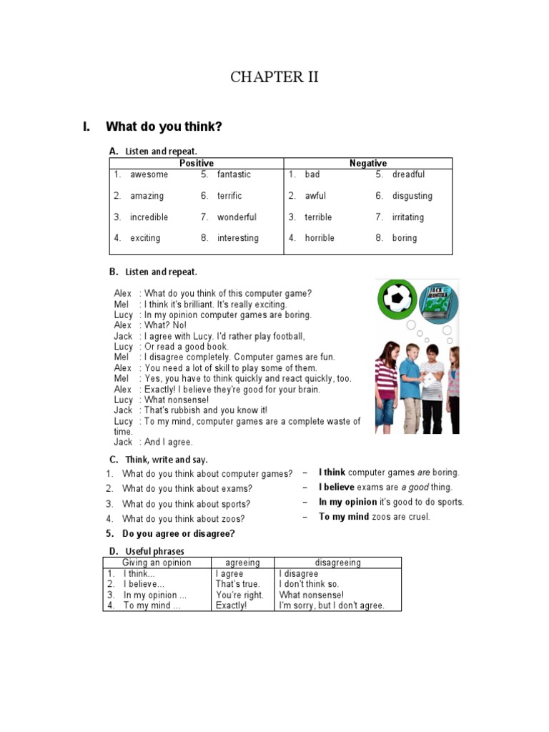 2 CHAPTER II - Agree-Disagree | PDF