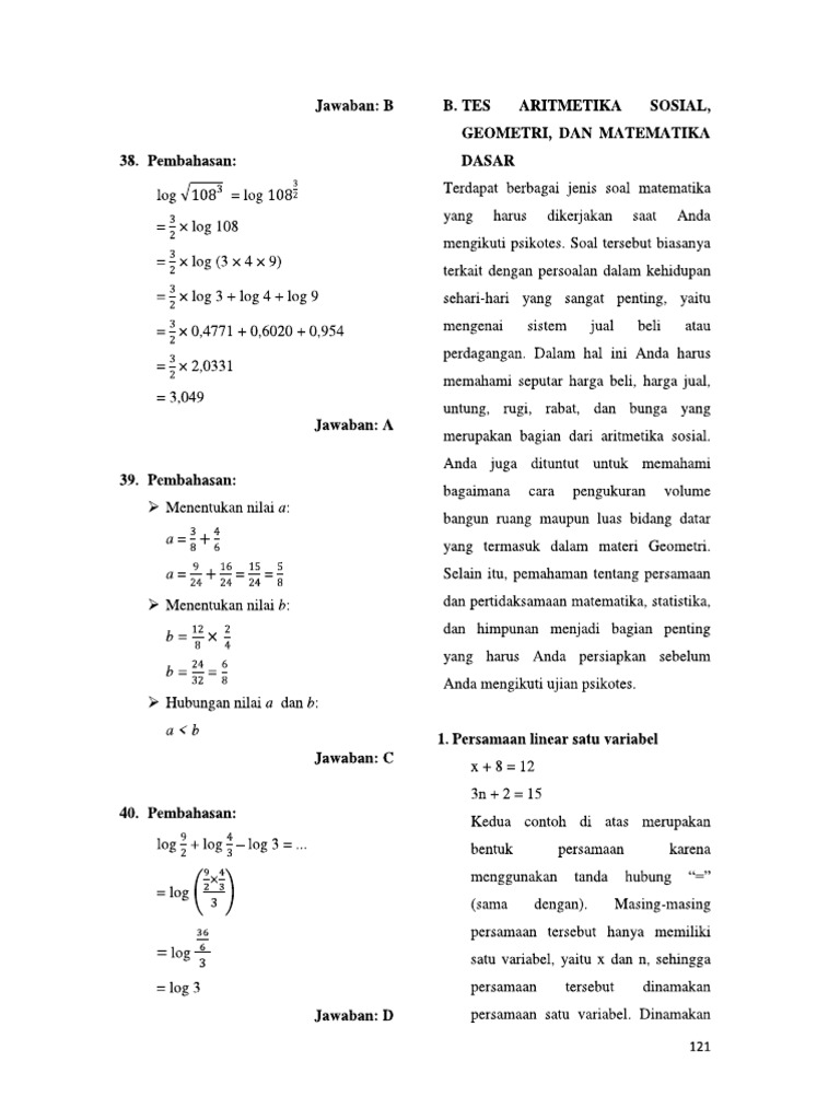 Soal Aritmatika | PDF