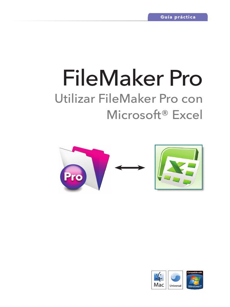 Silo - Tips - Guia Practica Filemaker Pro Utilizar Filemaker Pro Con Microsoft Excel | PDF ...