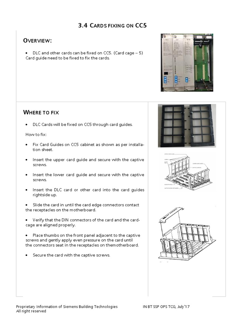 Installing and Labeling Cards in Card Cage 5 | PDF