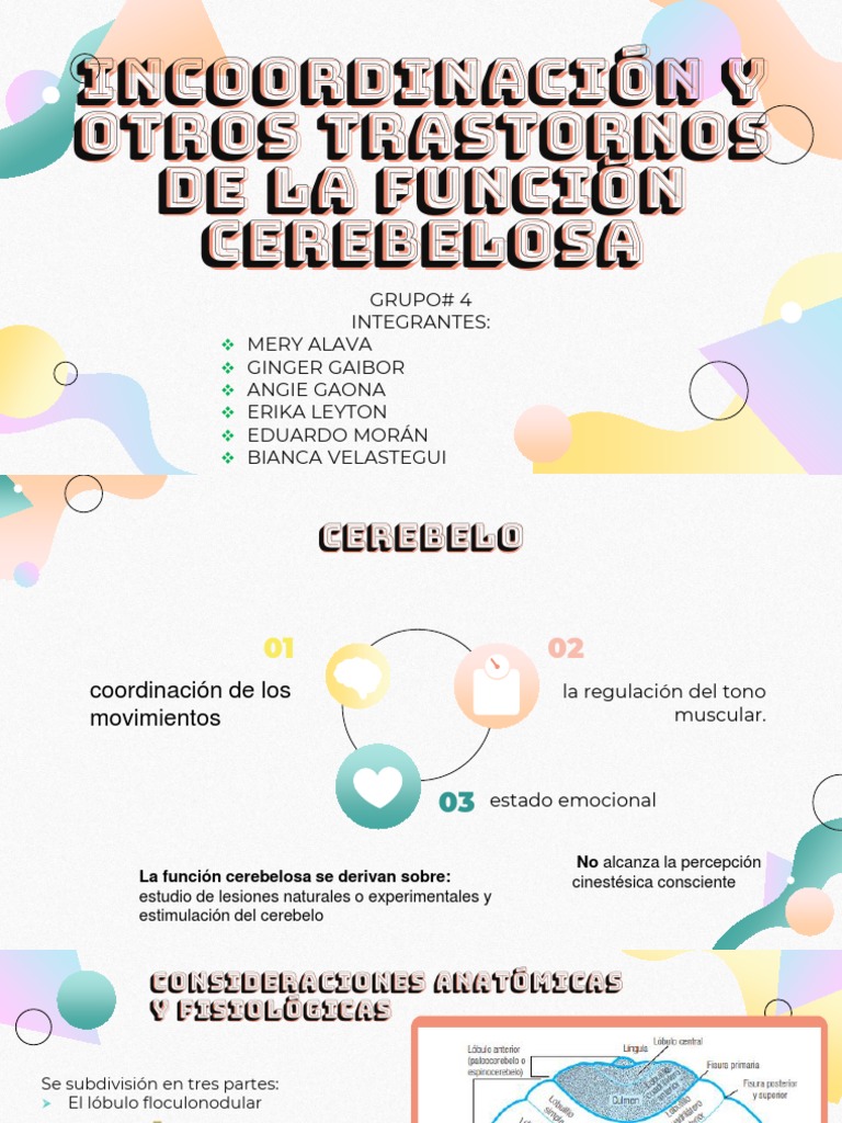 Trastornos cerebelosos y sus manifestaciones clínicas | PDF | Cerebelo ...