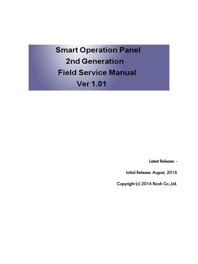 MP 402 Operation Panel Service - Final - 010916 | PDF | Android ...