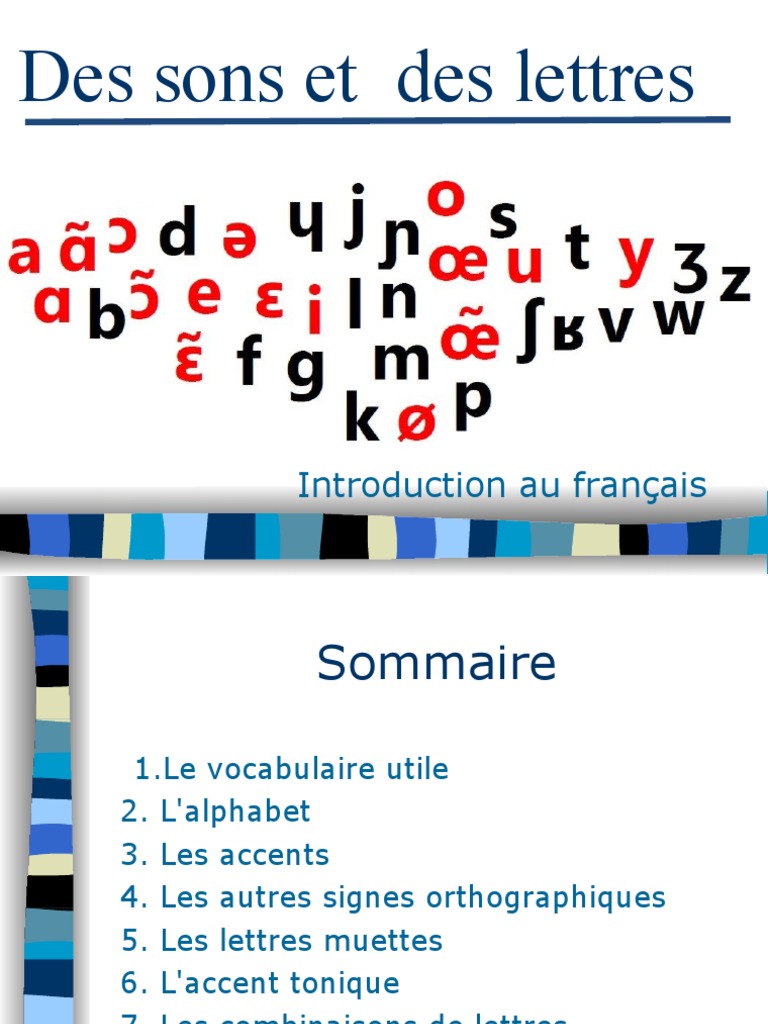 Diaporama Sons Et Lettres | PDF | Orthographie | Langues