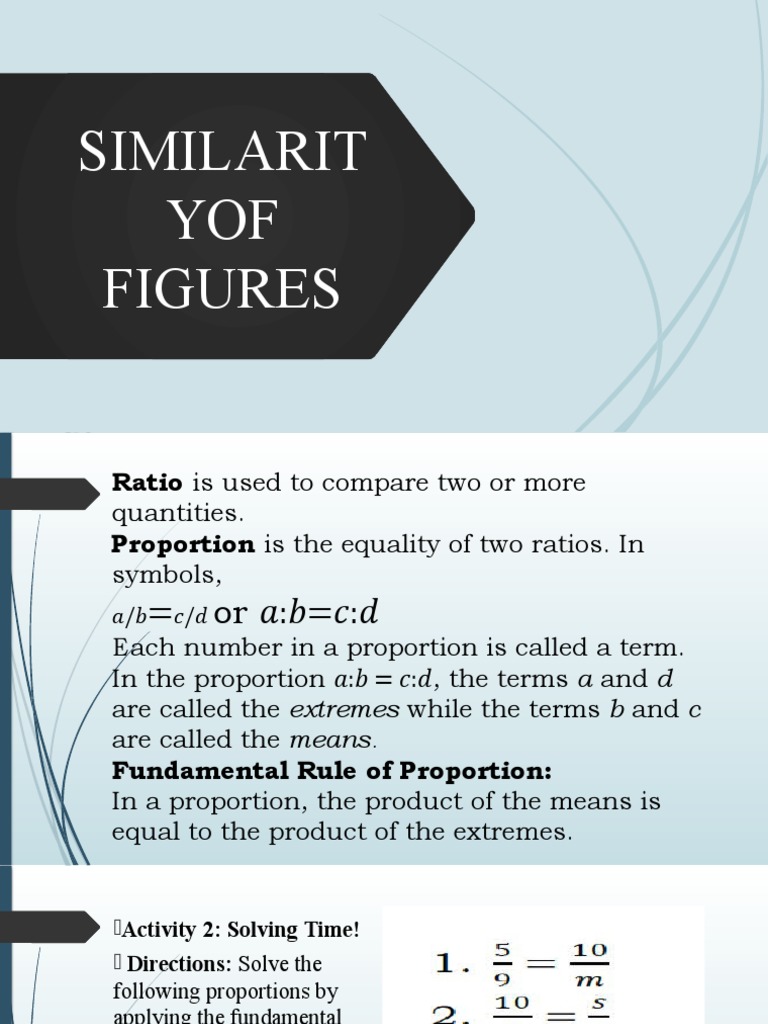 2-Math 9-Q3-Week 6-Similarityof Figures | PDF | Shape | Ratio