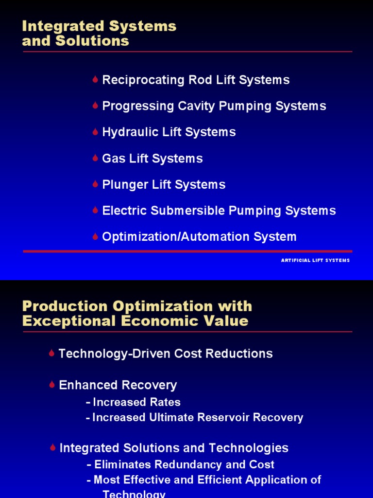 Overview of Artificial Lift Systems | PDF | Pump | Machines