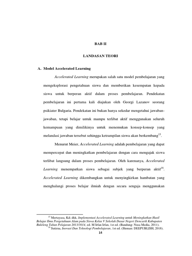 Model Pembelajaran Accelerated Learning | PDF