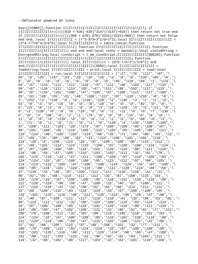 Icloud3873-Obfuscated Lua | PDF