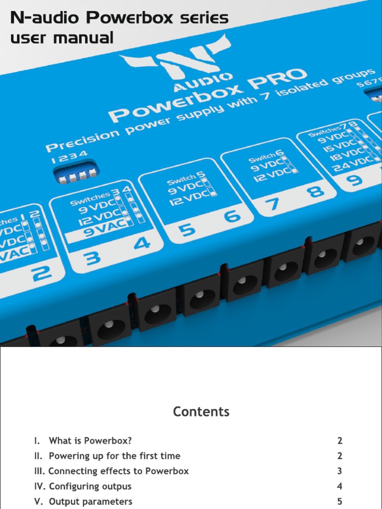 N-Audio Powerbox User Manual | PDF