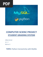 I.P. CLASS 12 CBSE PROJECT ON "Student Marks Management System" | PDF ...