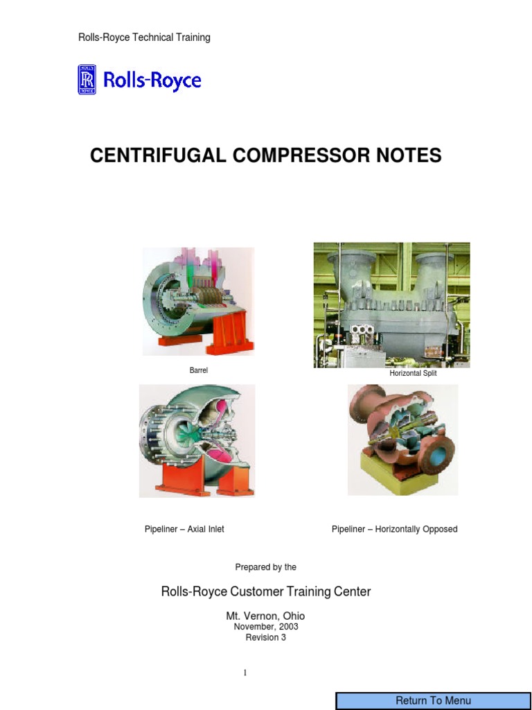 Centrifugal Compressor Notes | PDF | Force | Acceleration