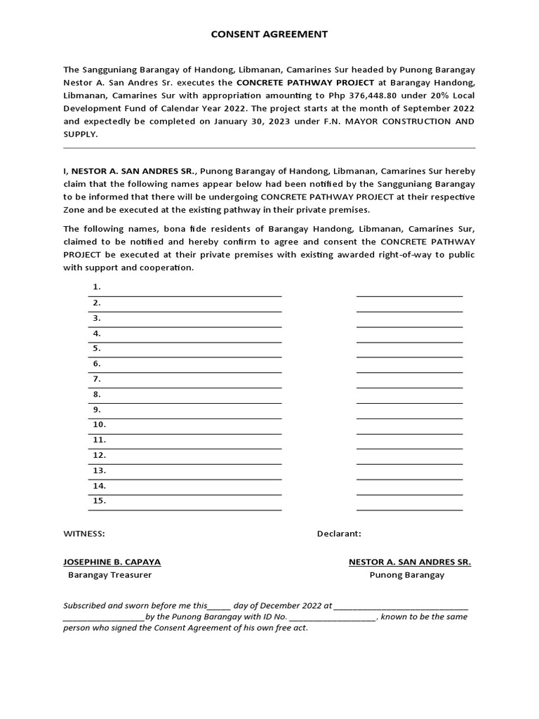 Consent Agreement | PDF