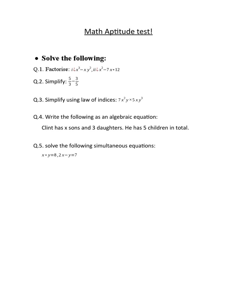 IB Test | PDF
