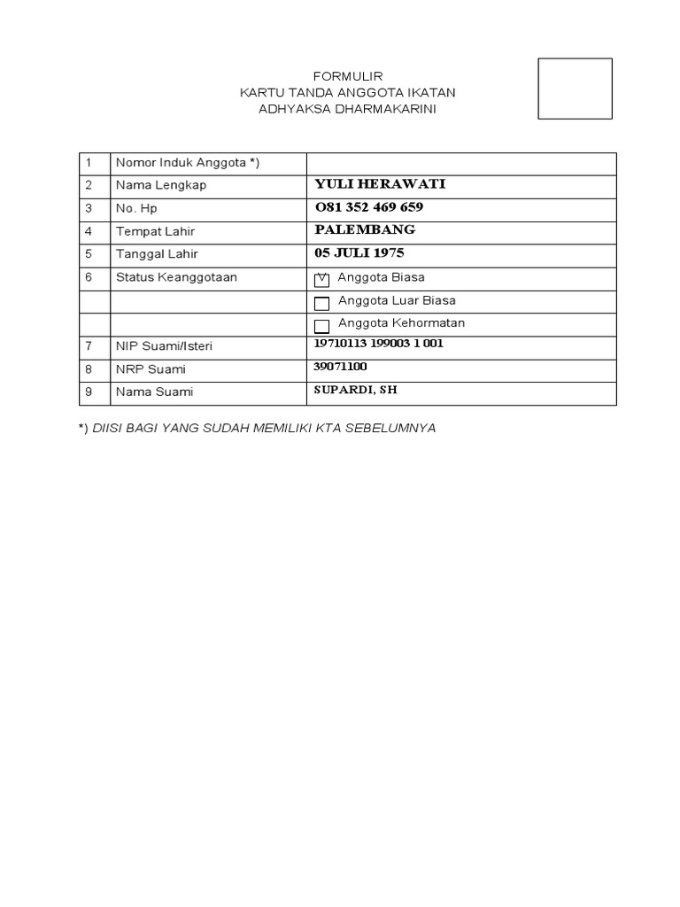 Petunjuk Pembuatan Kta Revisi | PDF
