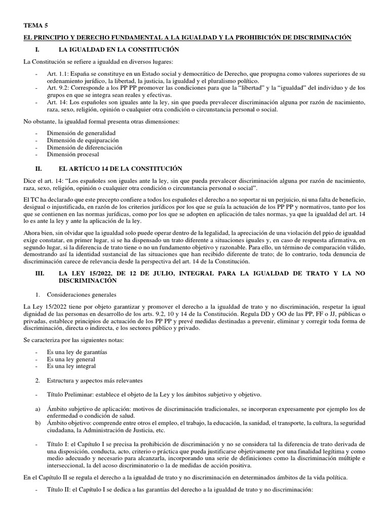 Tema 5 Consti | PDF | Libertad de religión | Libertad