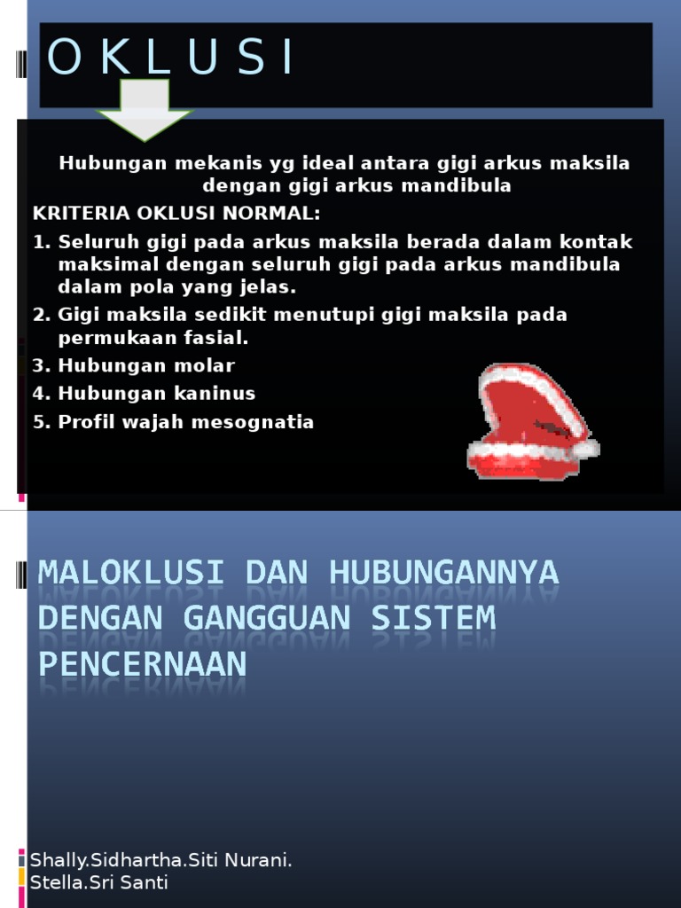 Maloklusi Dan Malabsorpsi | PDF