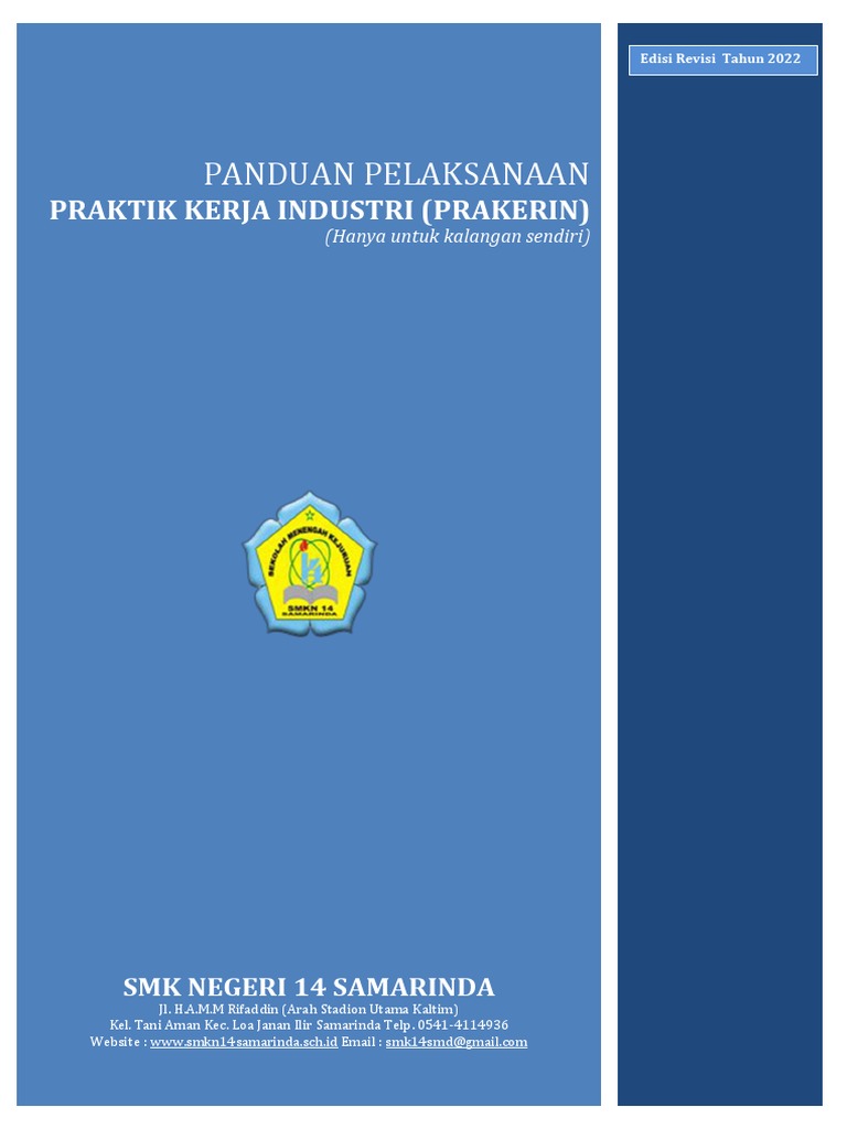 Buku Panduan Prakerin Tahun 2022 | PDF | Bisnis