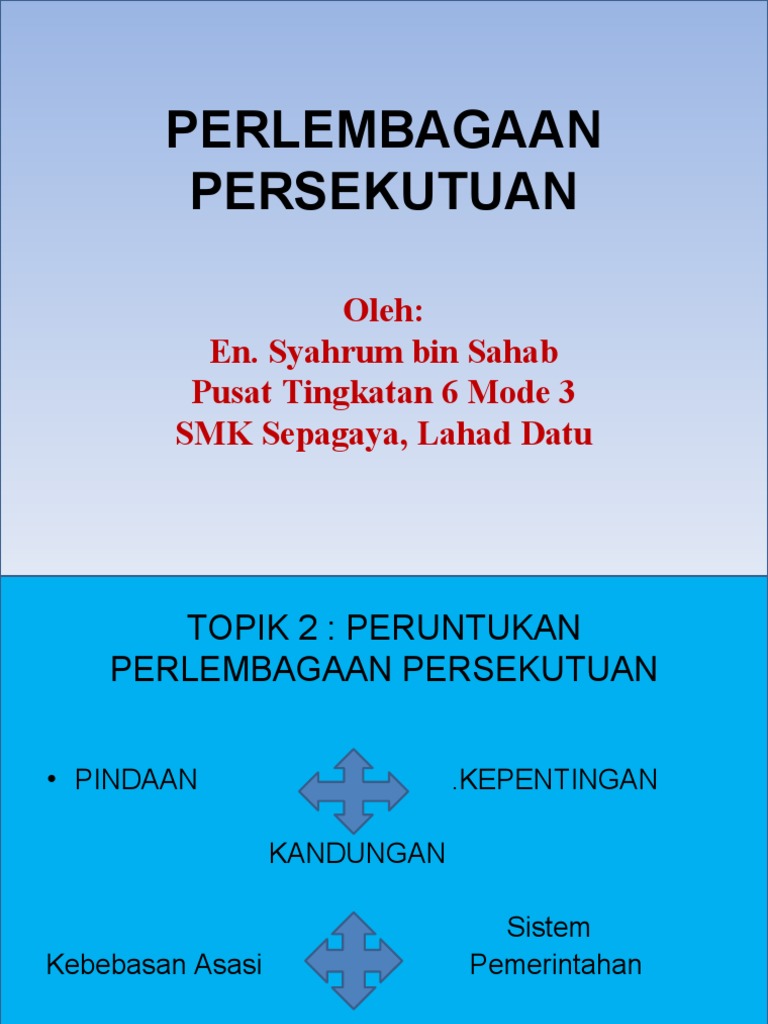 Perlembagaan Persekutuan | PDF