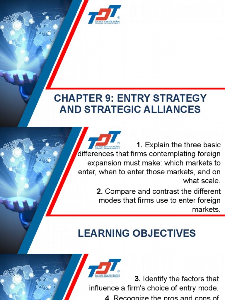 CHAPTER 9 - Entry Strategy | PDF | Franchising | Mergers And Acquisitions