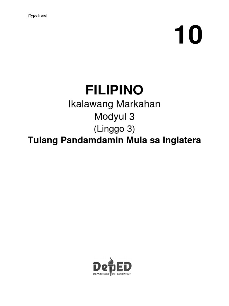 Filipino10q2 L3M3 | PDF