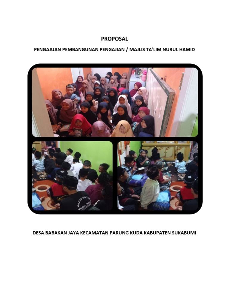 Proposal Majlis Ta'lim Nurul Hamid | PDF