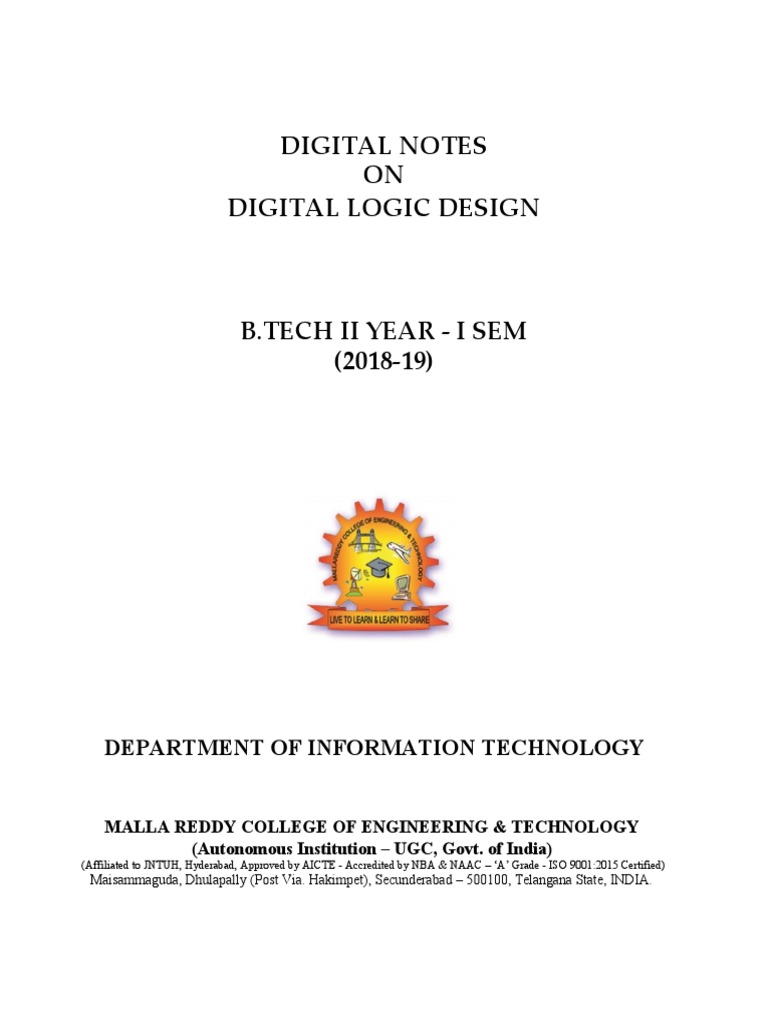 DIGITAL LOGIC DESIGN - Chapter-2 | Download Free PDF | Abstract Algebra ...