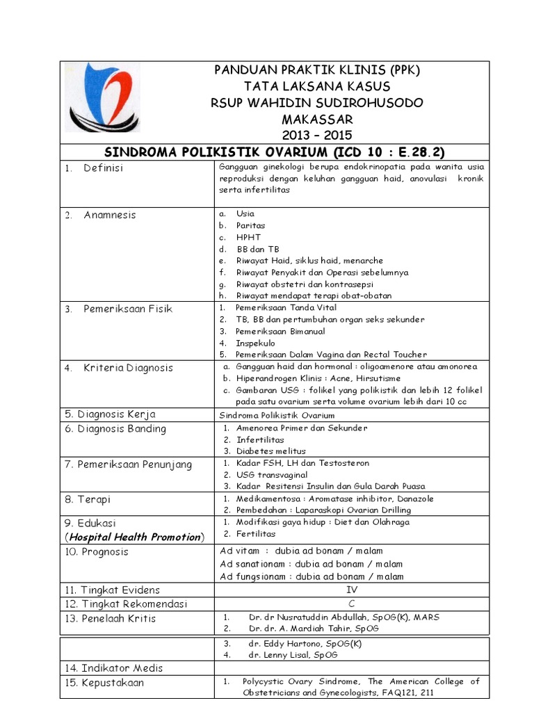 PPK PCO (Obgyn) | PDF