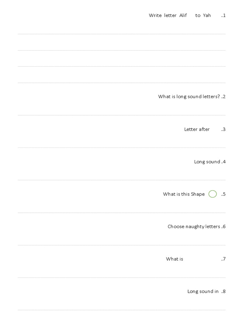 Arabic Exam Preparation Grade 1 | Download Free PDF | Languages Of Asia ...