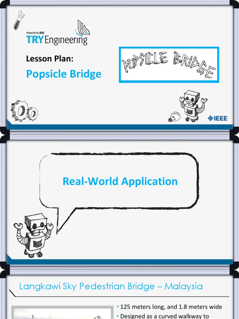 Popsicle Stick Bridge Design Challenge | PDF | Engineering Design ...