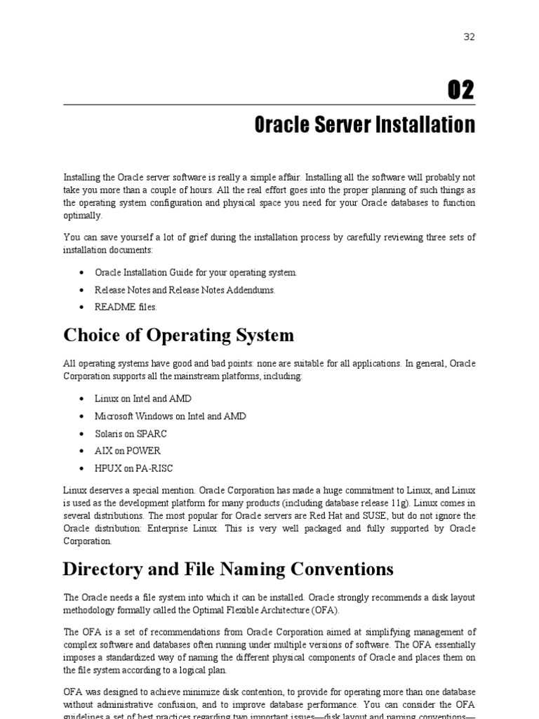 02 - Oracle Server Installation | PDF | Oracle Database | Installation (Computer Programs)