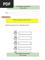Multiplication Window Card Pre Test | PDF