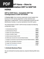 How To Create GST Tax Codes in SAP | PDF | Taxes | Computing