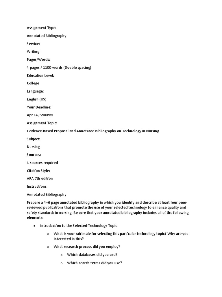 3483362-Evidence-Based Proposal and Annotated Bibiliography | PDF | Bibliography | Health Care