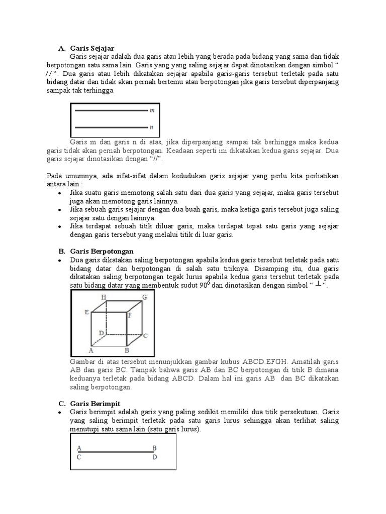Garis Dan Sudut | PDF