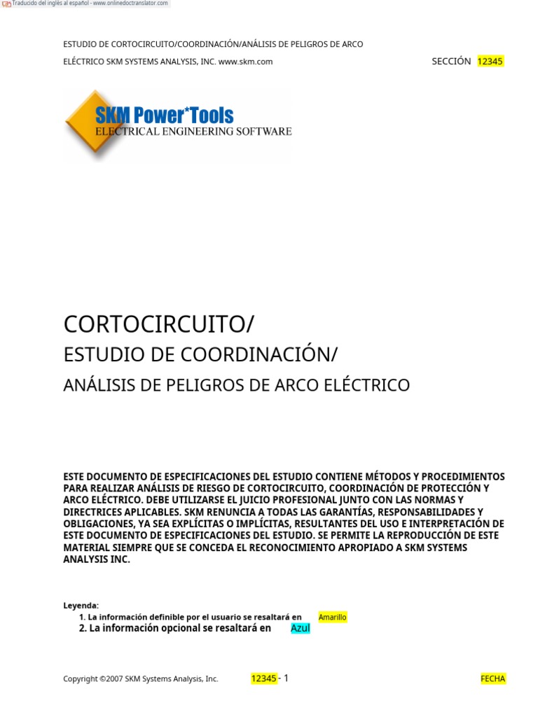 SKM SYSTEMS ANALYSIS - En.es | PDF | Ingenieria Eléctrica | Transformador
