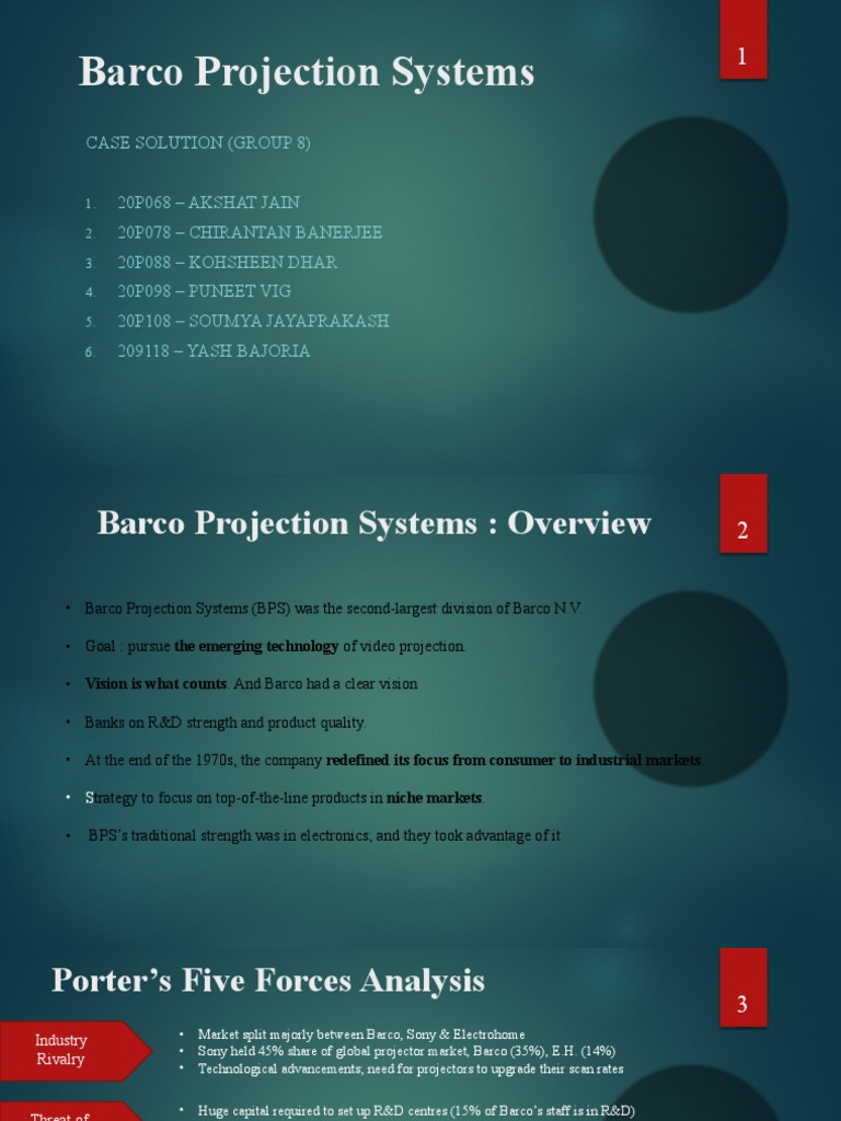 Barco Projection Systems | PDF | Sony | Research And Development