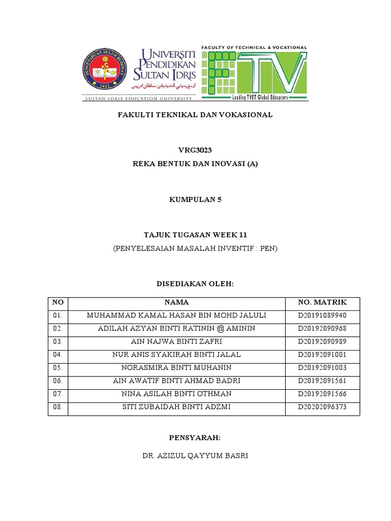 Table Analysis Fungsi Pen Kumpulan 5 | PDF