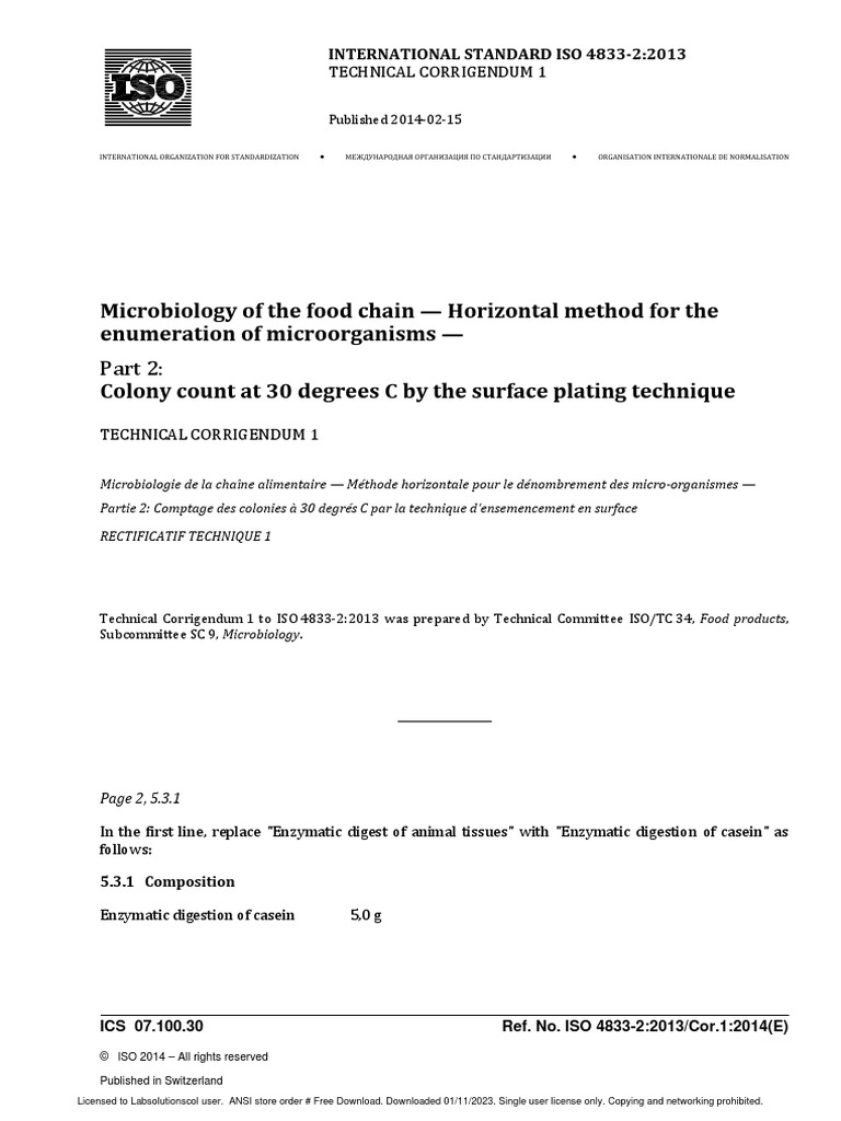 ISO+4833 2 2013+cor1 2014 | PDF