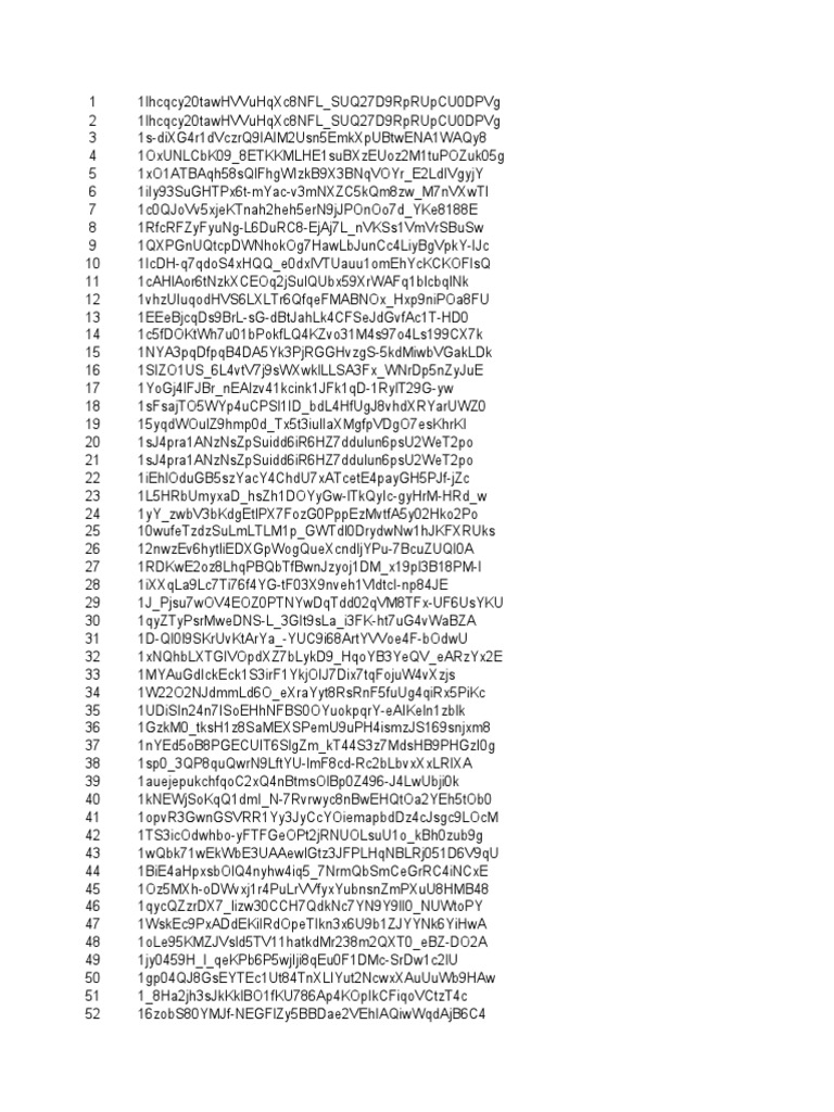 Unique Document Identifier List | PDF | Technology & Engineering