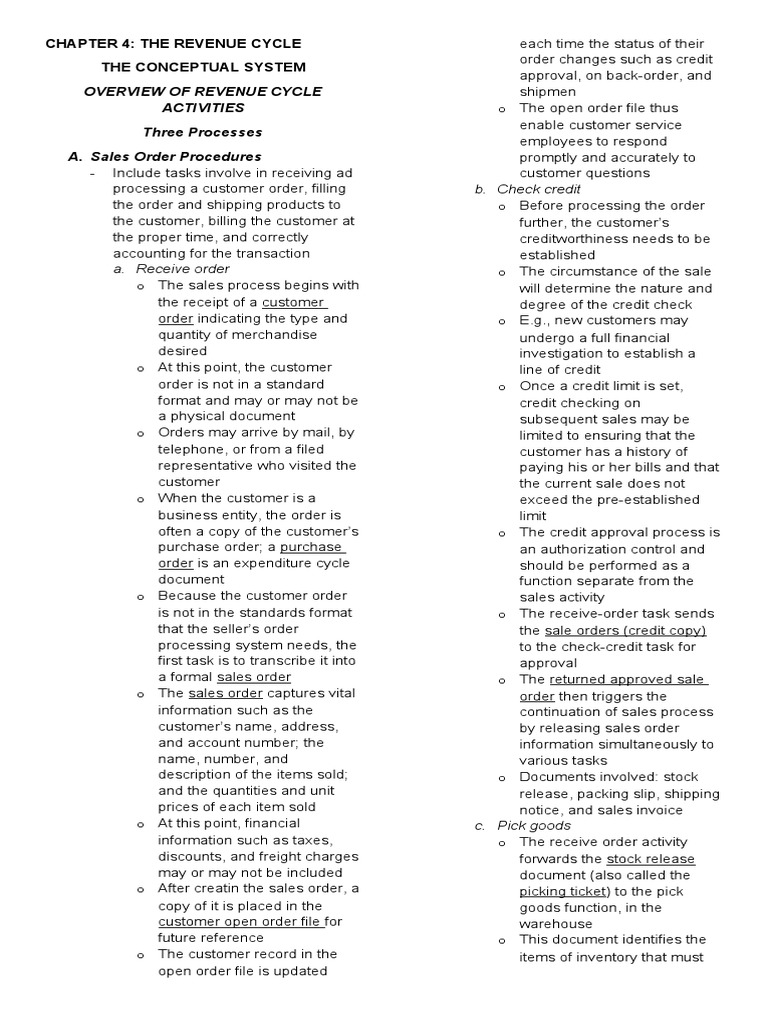 Understanding the Revenue Cycle | PDF | Invoice | Debits And Credits